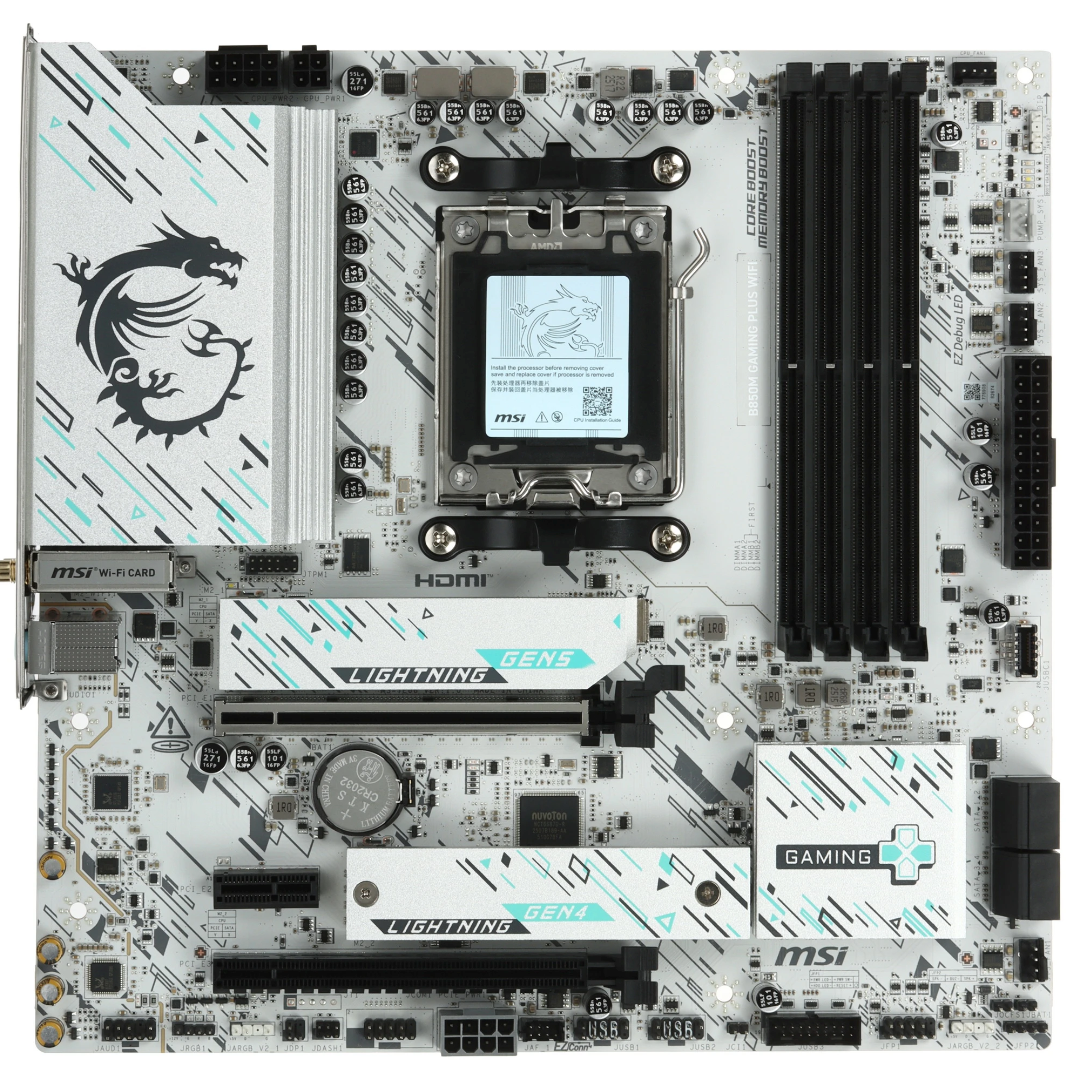 Материнская плата MSI B850M GAMING PLUS WIFI, Socket AM5, AMD B850, mATX