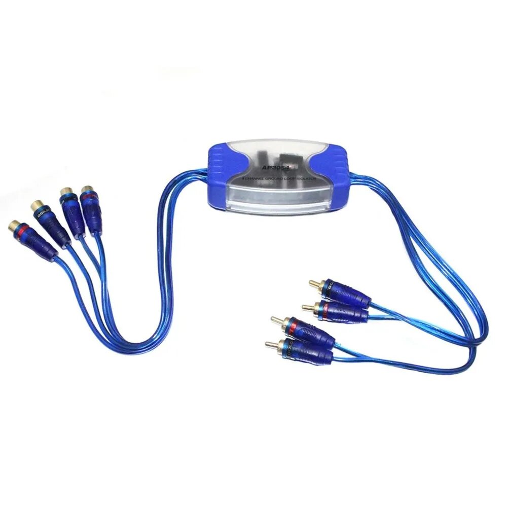 Шумоподавитель 12 В, 4 фильтра RCA Ground Loop для автозвука