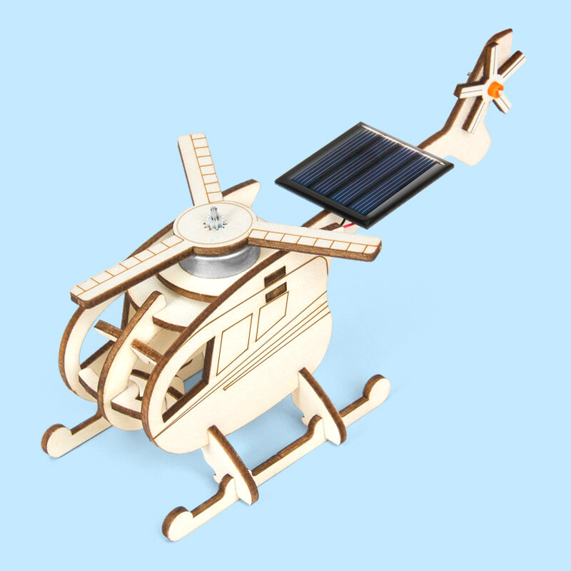 Набор для сборки солнечного вертолета DIY для детей - Образовательная STEM-игрушка с солнечными элементами