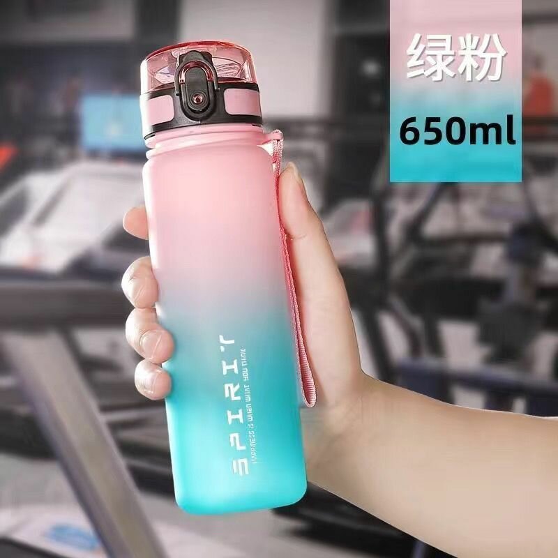 Бутылка для воды спортивная, 1000 мл, Питьевая фитнес бутылочка с сито-фильтром, замком от проливания, сине-бордовый