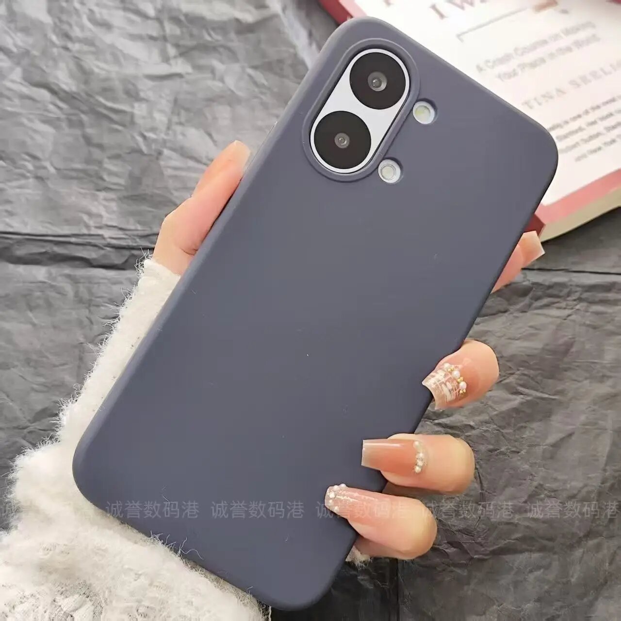 Чехол для POCO X8 pro/X8 pro Max, роскошный чехол из жидкого силикона, Поко Х8 Про, Синий, dark blue