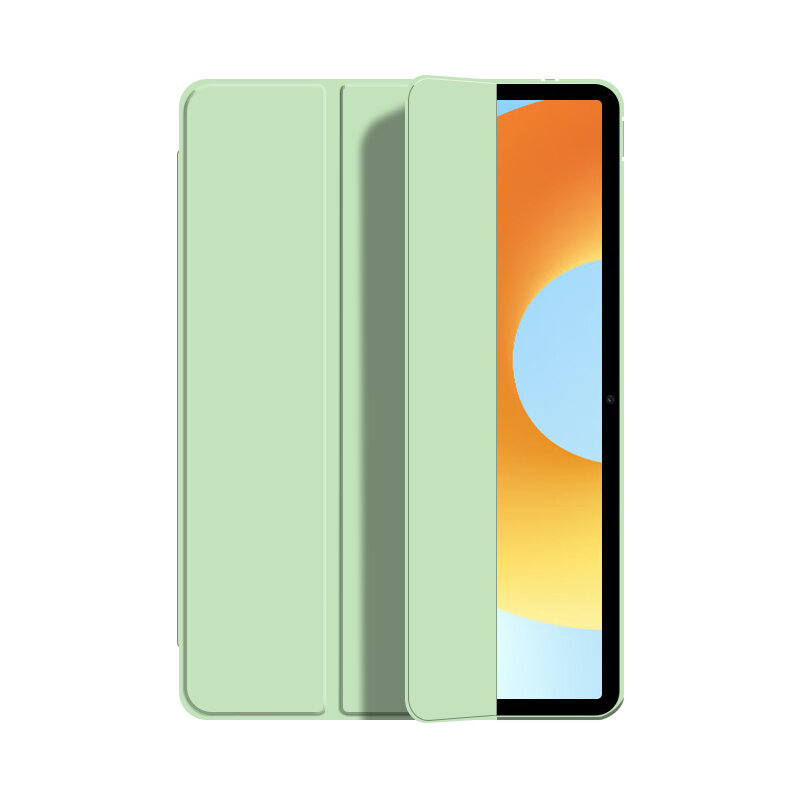 Huawei MatePad 11,5 дюйма 2024 Чехол BTK/BTKR-W00 из жидкого силикона, матовый зеленый, устойчивый к загрязнениям, в