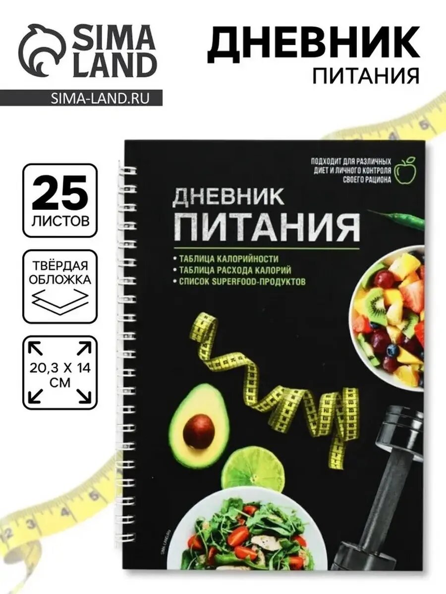 Практичный дневник питания для здорового образа жизни