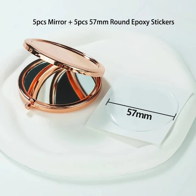 Складное зеркало 5pcs rose gold