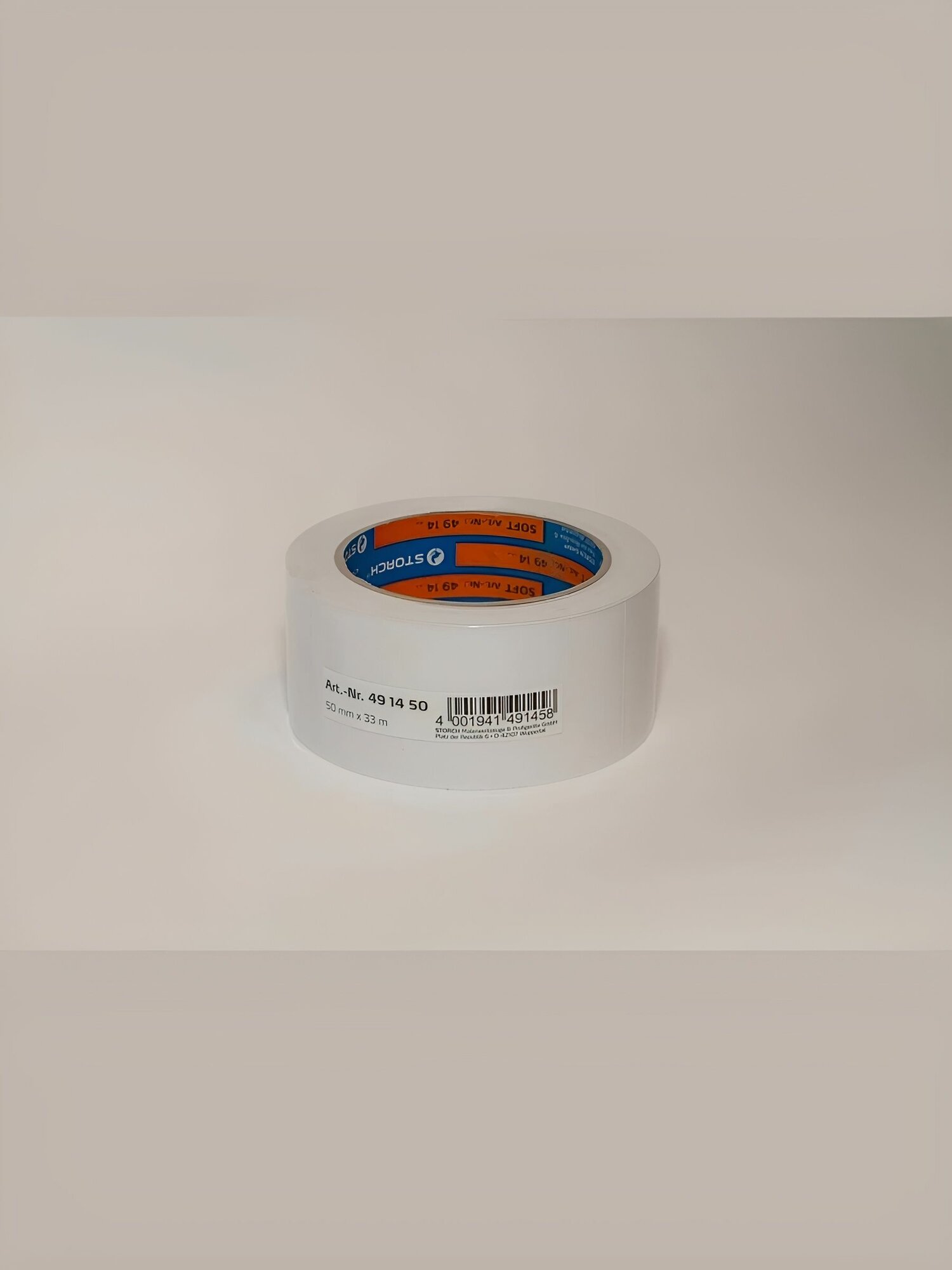 Белая рифленая ПВХ лента Storch MaskUp SoftTOP NoCut50 мм, 33 м. Средняя адгезия