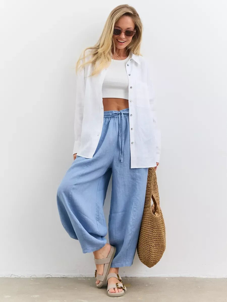 Брюки багги Linen