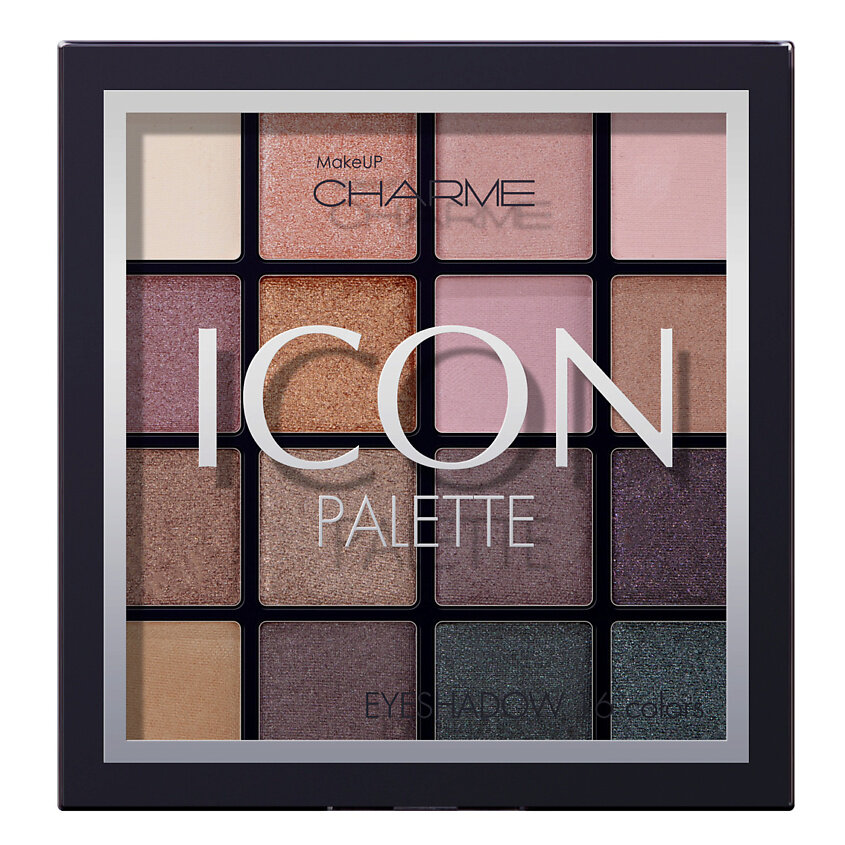 Палетка теней для век ICON , 16 оттенков, от CHARME