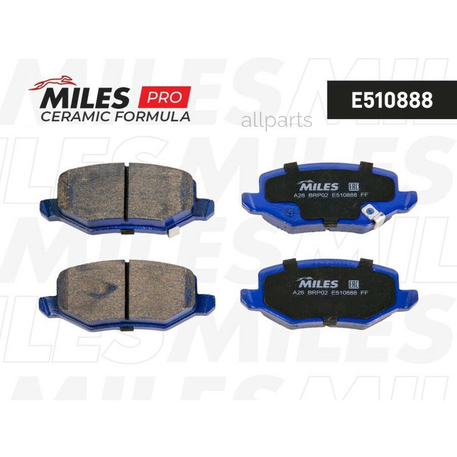 MILES E510888 Колодки тормозные HAVAL JOLION 20- зад. Ceramic PRO