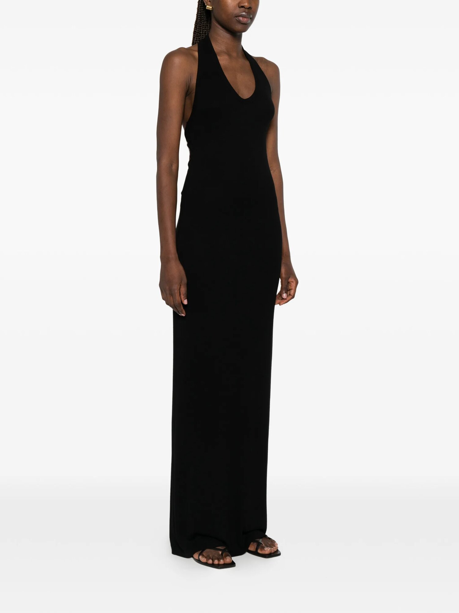Платье Enza Costa Ribbed maxi dress, размер 42, black/black — фото 1