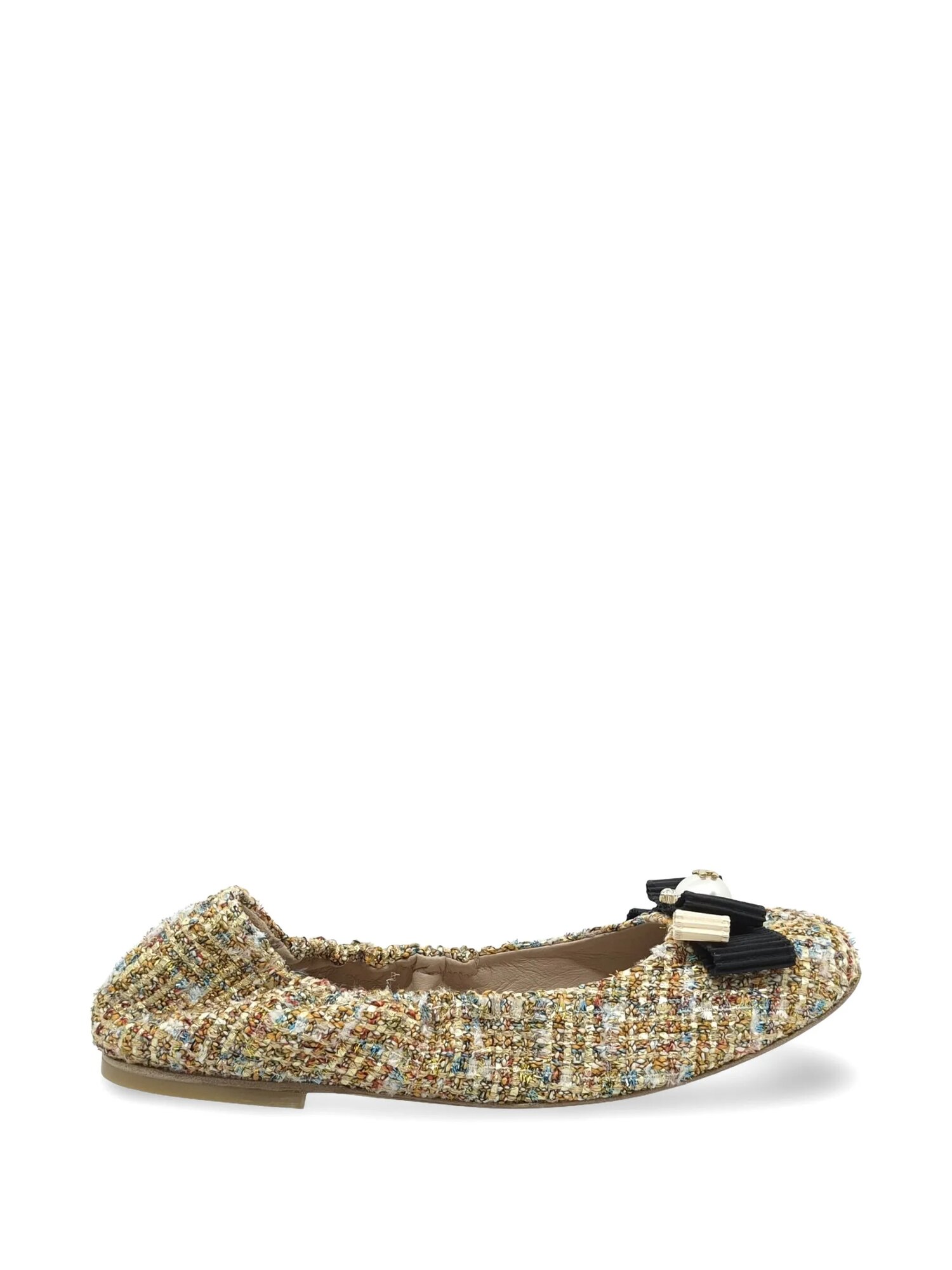 Балетки Tweed bow-detail ballet flats