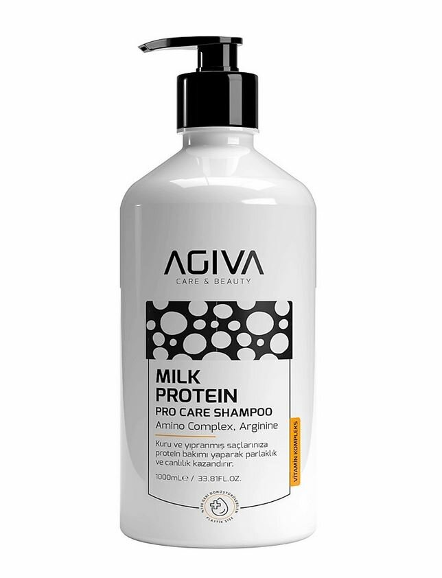 AGİVA Шампунь для волос Milk Protein Amino Complex Pro Care, 1000 мл