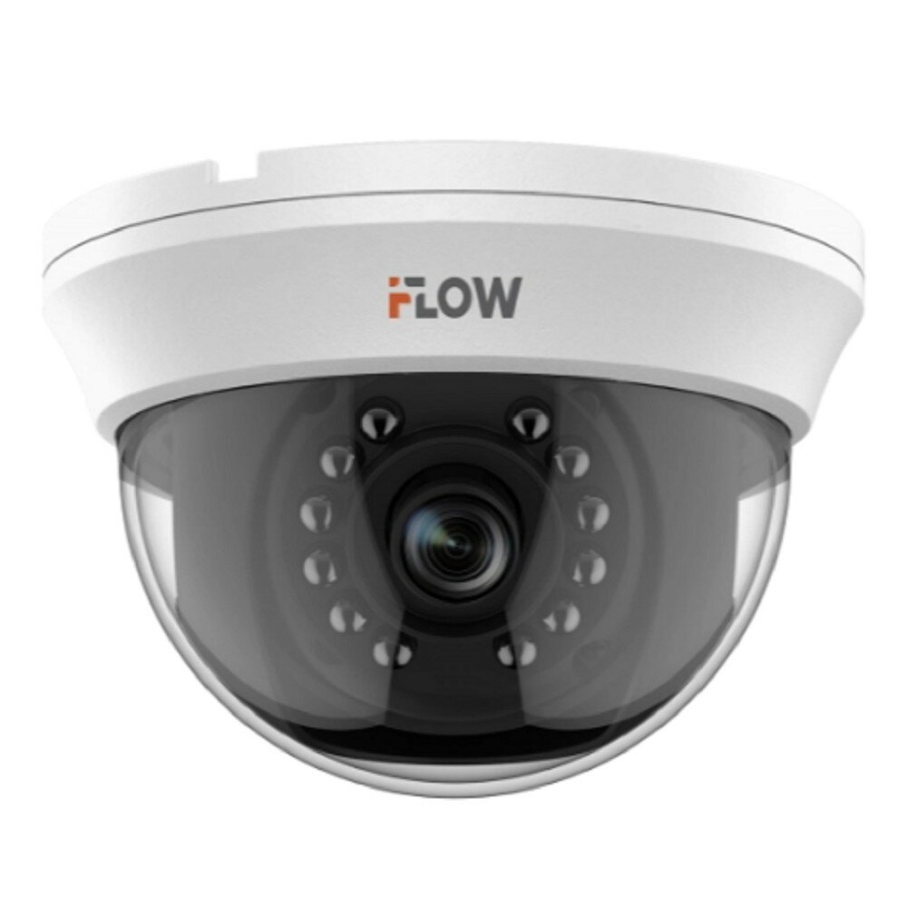 IFlow Камеры видеонаблюдения F-AC-1421 2.8mm Eco 2Мп внутренняя купольная HD-TVI камера с ИК-подсветкой до 20м
