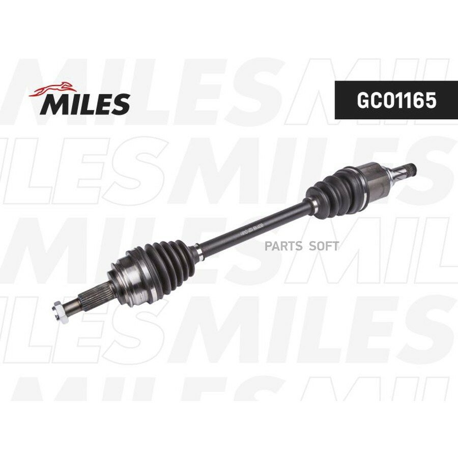 MILES GC01165 Привод в сборе RENAULT KANGOO II 1.5D-1.6 08- лев. ()