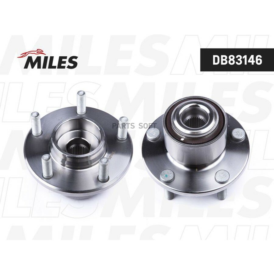 MILES DB83146 Ступица с подшипником передняя +ABS, MAZDA 3 03-05.