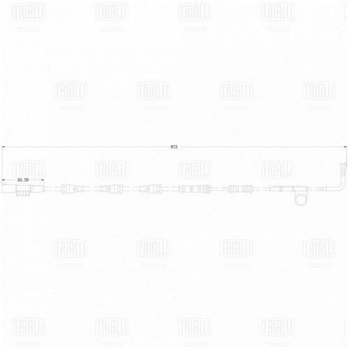 Датчик износа колодок для а/м Land Rover Range Rover IV (12-) задних L 973, TRIALLI PFS0125