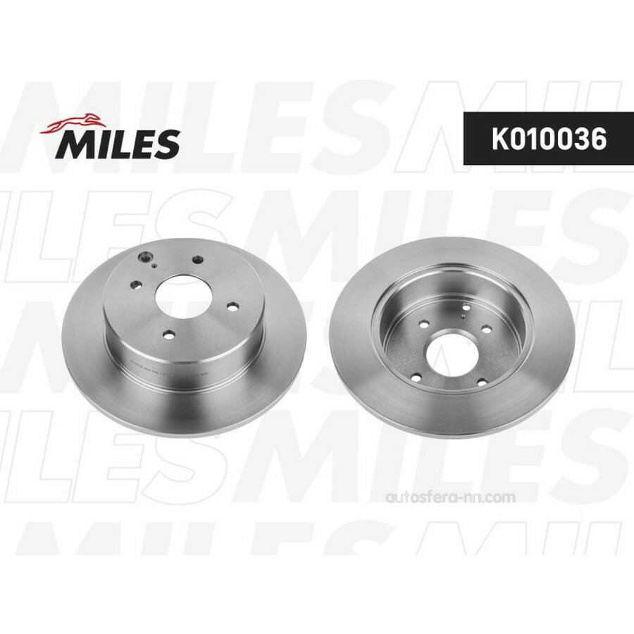 MILES K010036 Диск тормозной CHERY FORA (A21)/E5 (A21FL-C)/VORTEX ESTINA зад.