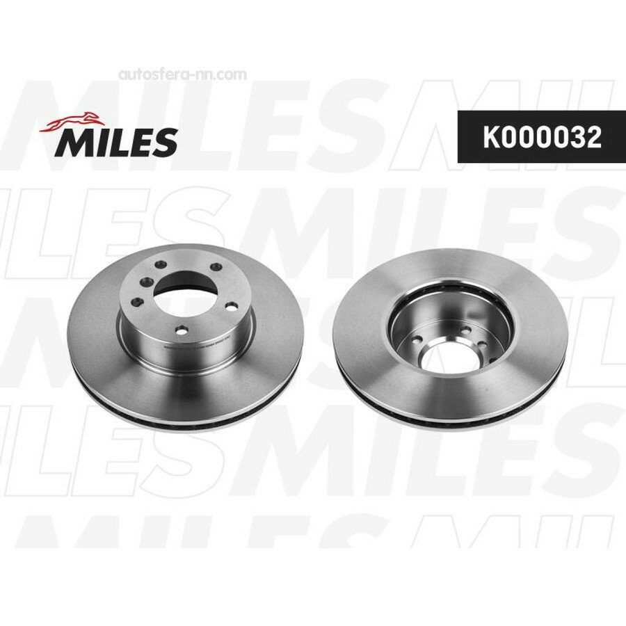 MILES K000032 Диск тормозной BMW 1 E81/E87/3 E90/E91/E92 пер. D 300мм.