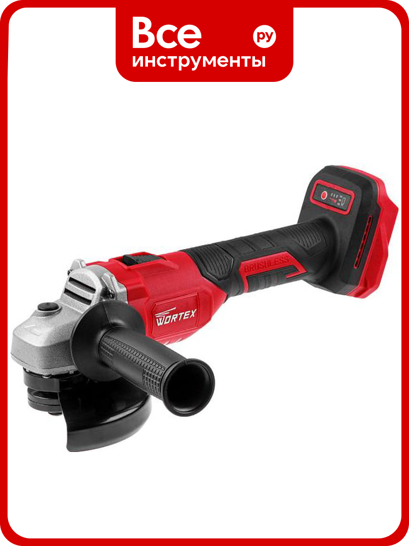 Аккумуляторная угловая шлифмашина WORTEX CAG 1812-1 E ALL1 0329191, оснащена
