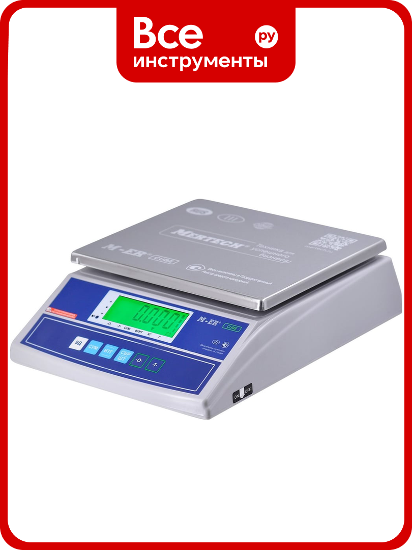 Весы MERTECH MERCURY M-ER 326AF-15.2 LCD двойной дисплей 3834 надежной конструкции