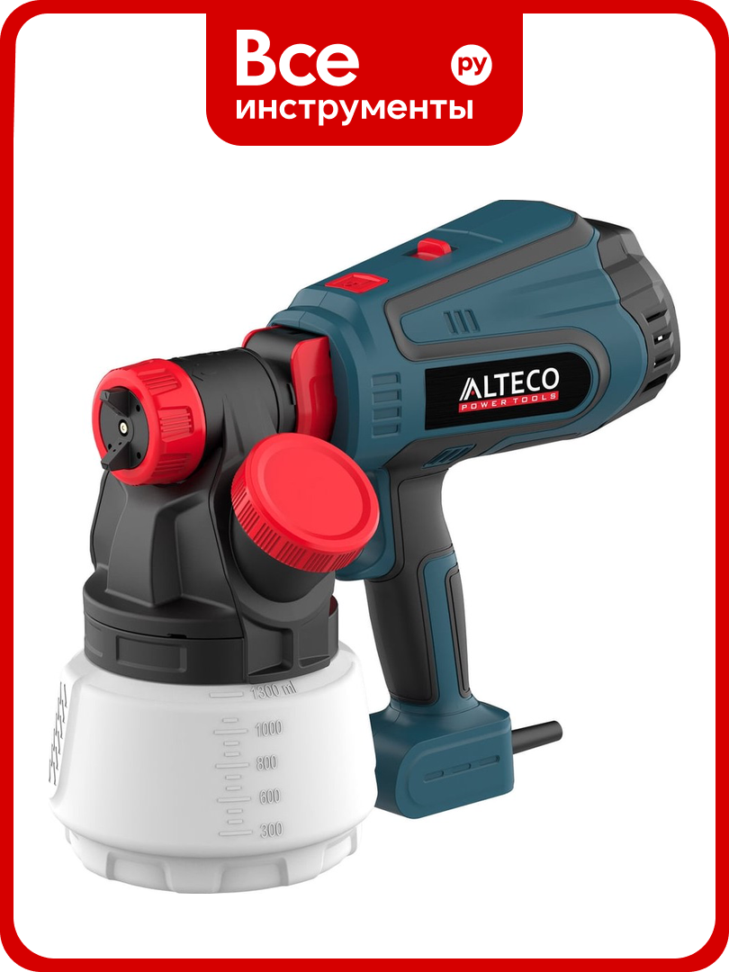 Краскораспылитель ALTECO SG 2207 F 79682 HVLP‑распылитель с латунным соплом для покрытий на водной основе и эмалях