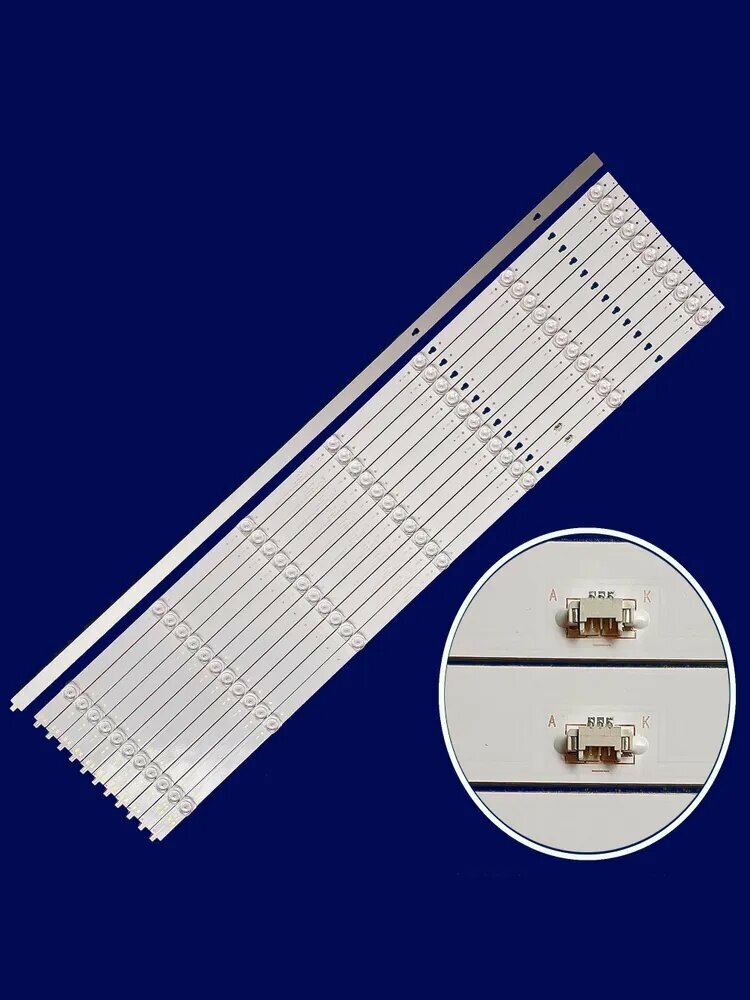 1 комплект-12 шт Подсветка K750USG LED75D07A-ZC66AG-05 LED75D07B-ZC66AG-05 75R6 75V81 LU75C61 LU75J71 30375007005 30375007006 E4FAA75R
