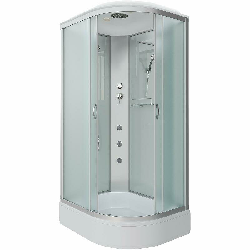 Душевая кабина Niagara Classic 110x80 331844LG профиль хром, с гидромассажом, левая