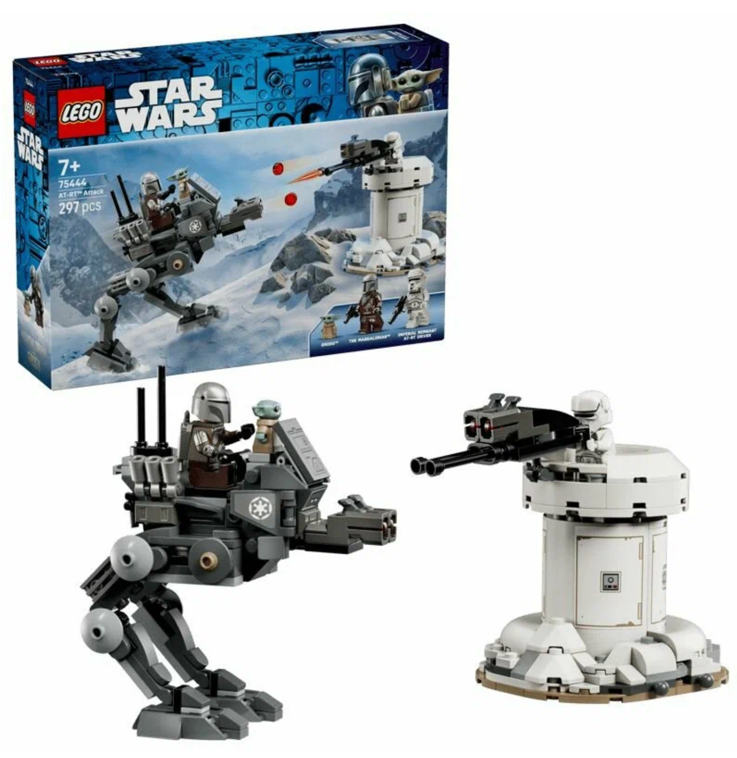 Конструктор LEGO Star Wars 75444 Attack AT-RT Мандалорец и атака шагохода AT-RT, 297 эл