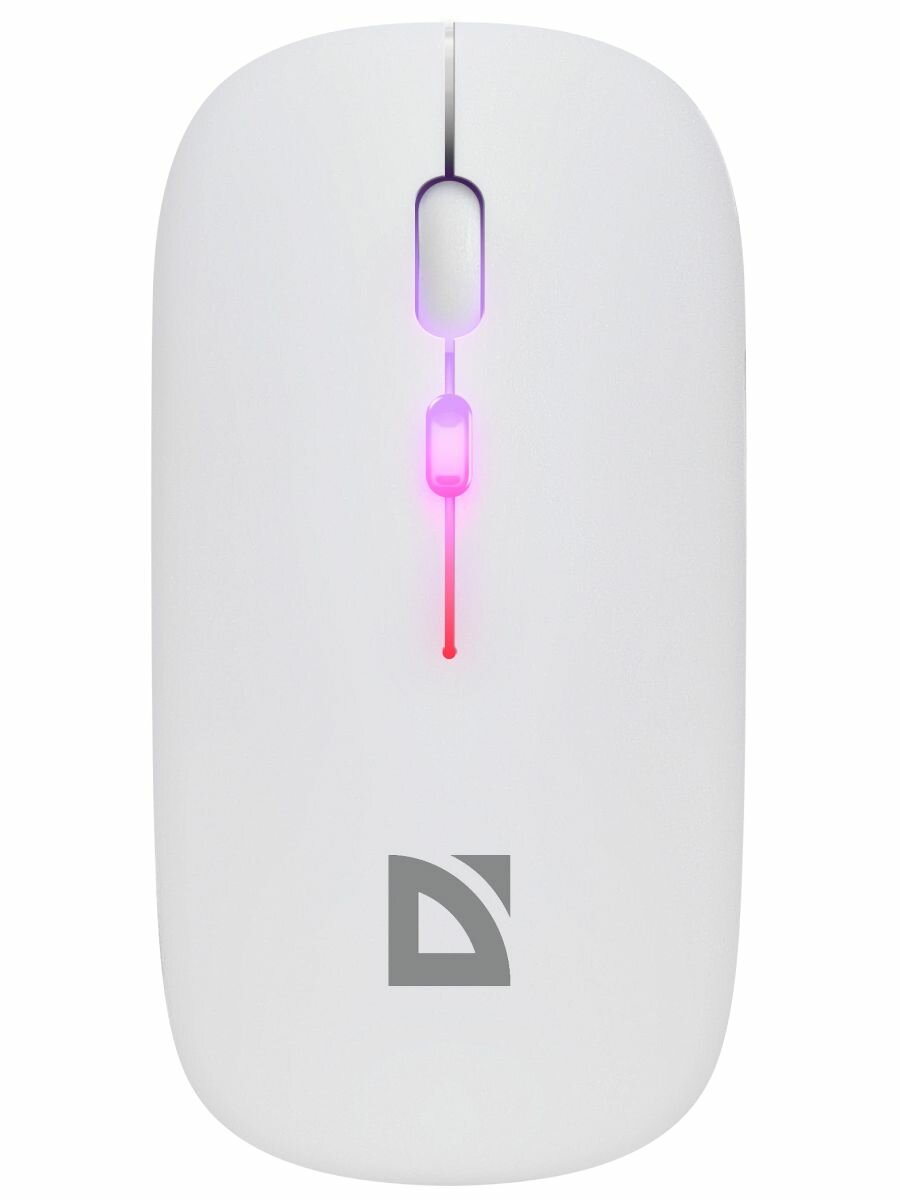 Мышь беспроводная DEF Coda MB-261 white (USB/BT, 1600dpi, 4but) (52262)