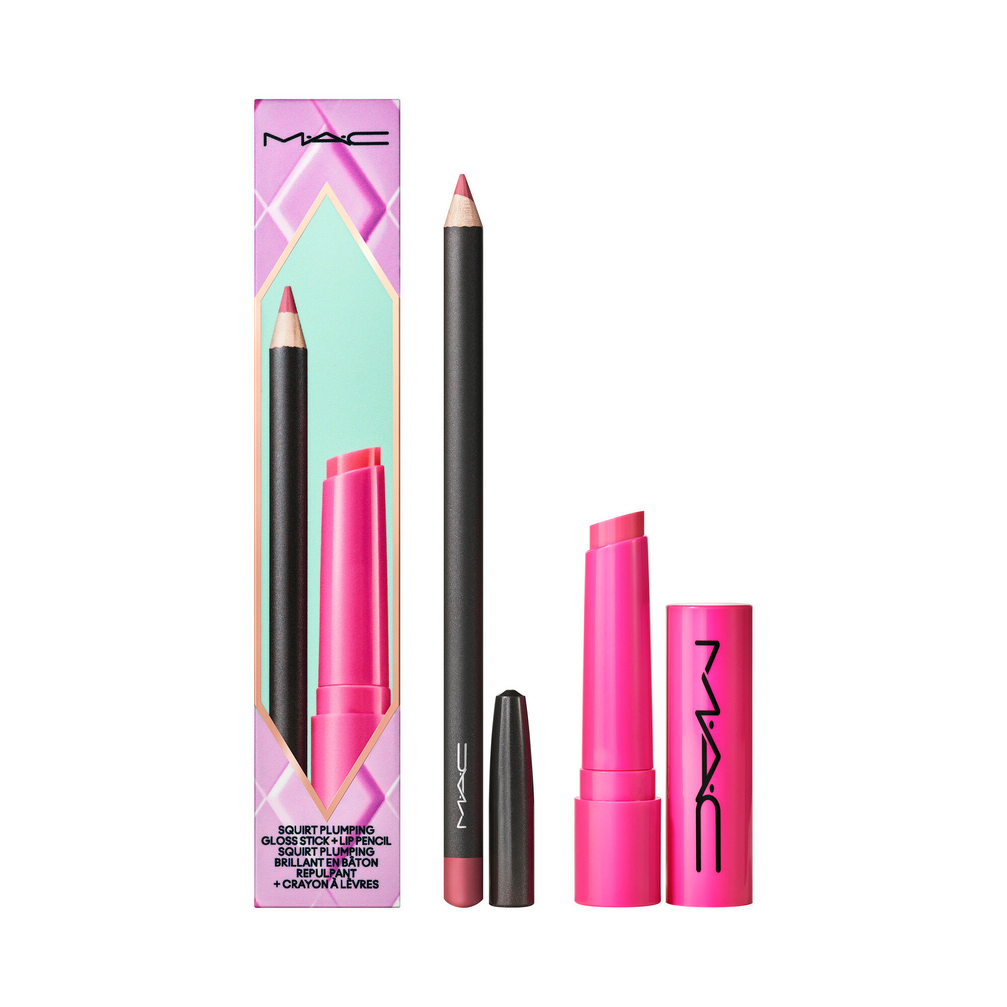MAC ANYTHING'S GLOSSIBLE LIP COMBO KIT Набор для губ Edge to Edge / Amped