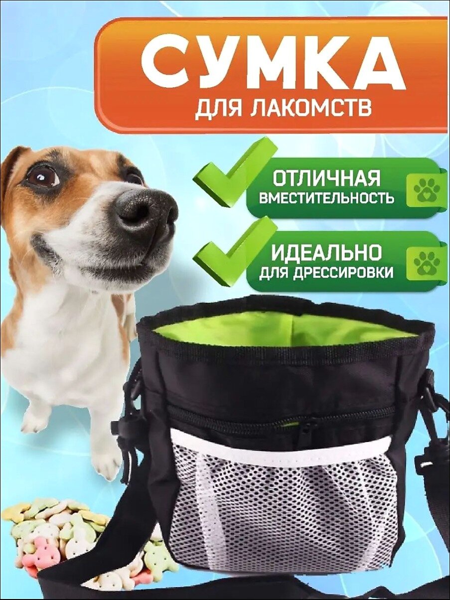 Сумка для лакомств Big Jungle "Сумка для лакомства", текстиль, серый