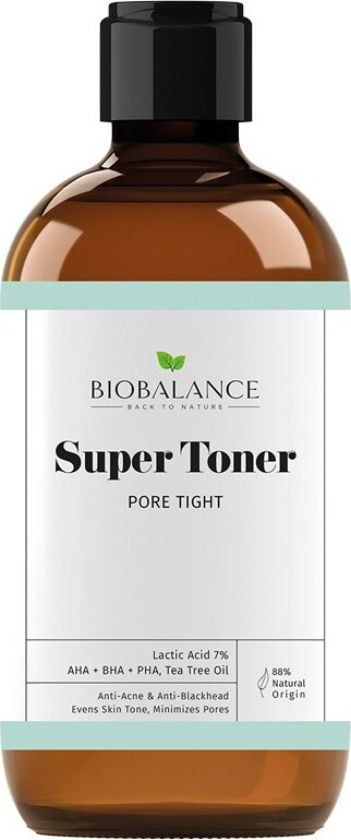 BIOBALANCE Тоник для лица способствующий уменьшению пор Biobalance Super Toner Pore Tight 50ml