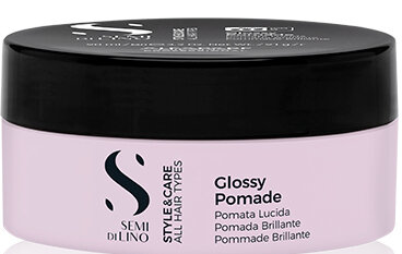 Alfaparf Milano Professional Помада для волос, придающая блеск, сильной фиксации Glossy Pomad Glossy Pomade Sdl Style & Care 100ml