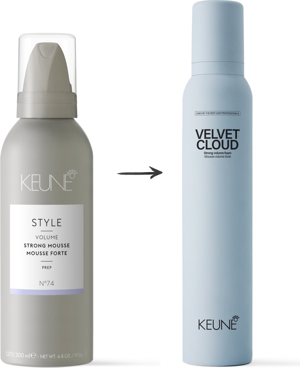 KEUNE Haircosmetics Мусс стронг для объема и плотности волос Velvet Cloud 500 мл Velvet Cloud Strong Mousse 500 4 шт.