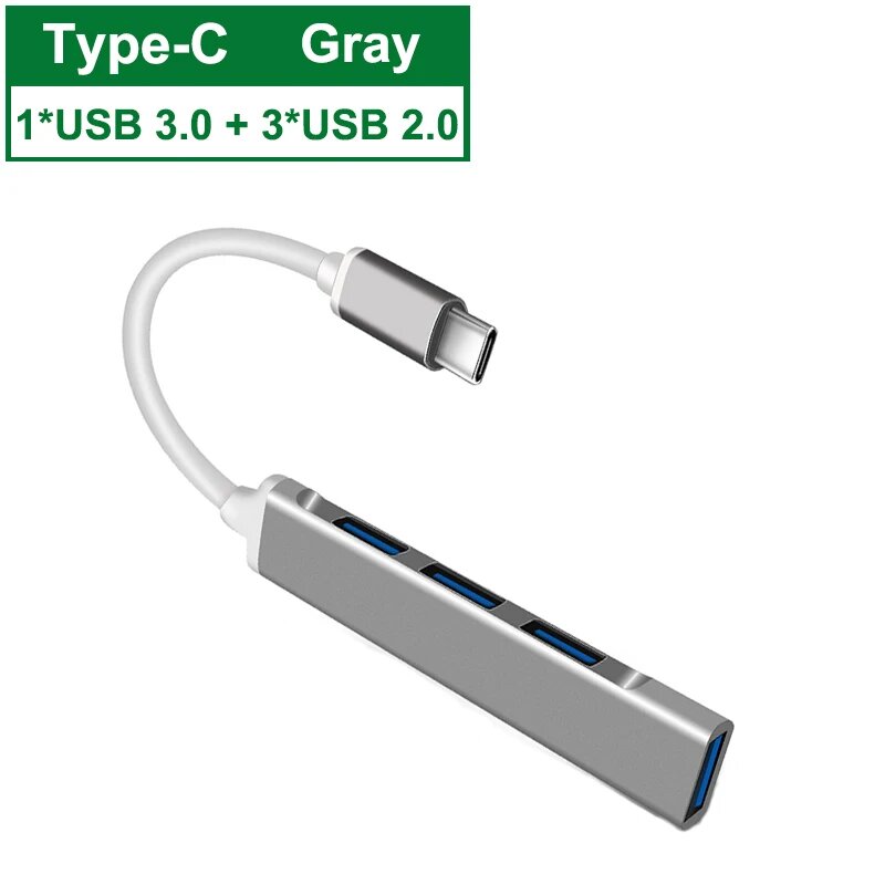 USB-C концентратор 4 порта VAORLO