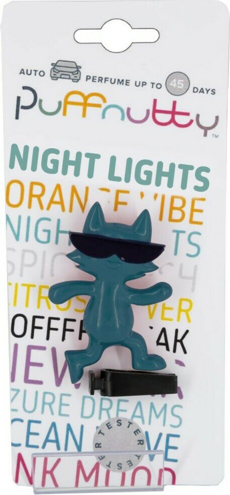 PUFFNUTTY Ароматизатор для автомобиля Puffnutty "Ночные огни" (1 шт.) Auto Perfume Puffnutty Night Lights 250g