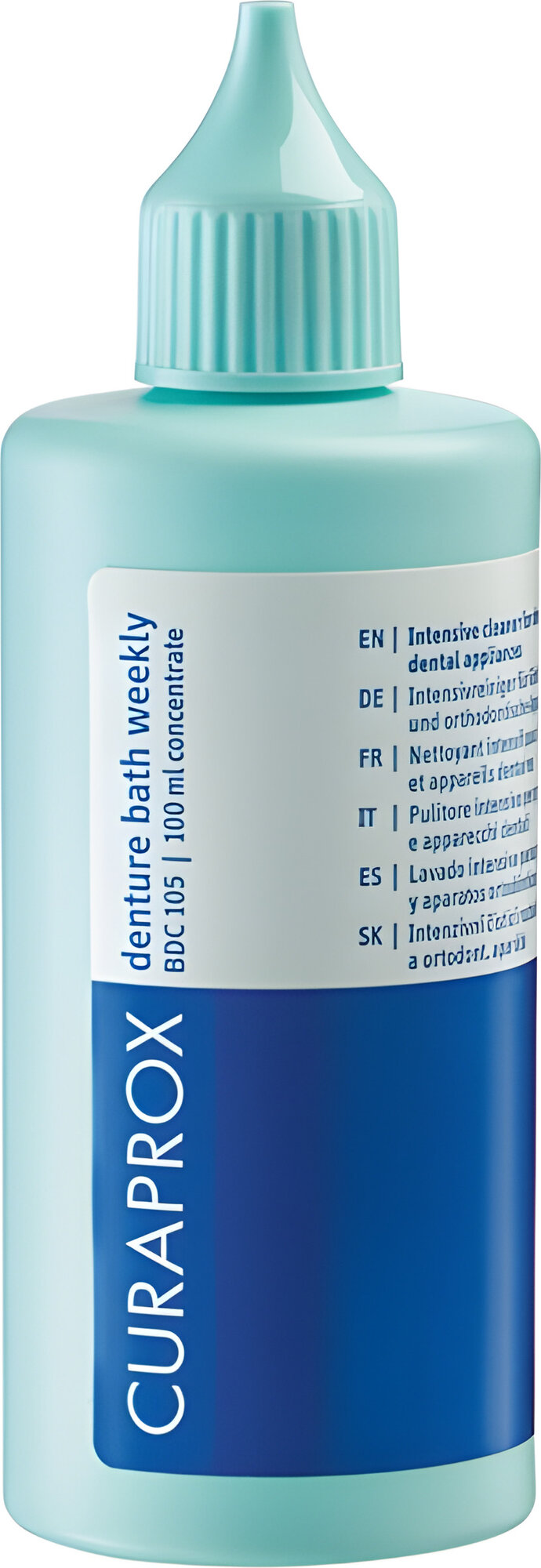 CURAPROX Жидкость Weekly для еженедельного ухода за зубными протезами BDC Weekly Cleaning Concentrate 200ml
