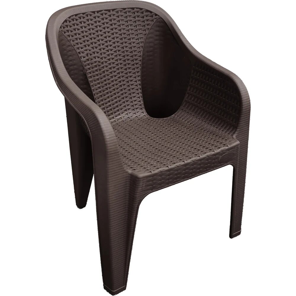 Кресло Heniver SPC-050, коричневое, пластик, 60 см x 56 см x 76,8 см