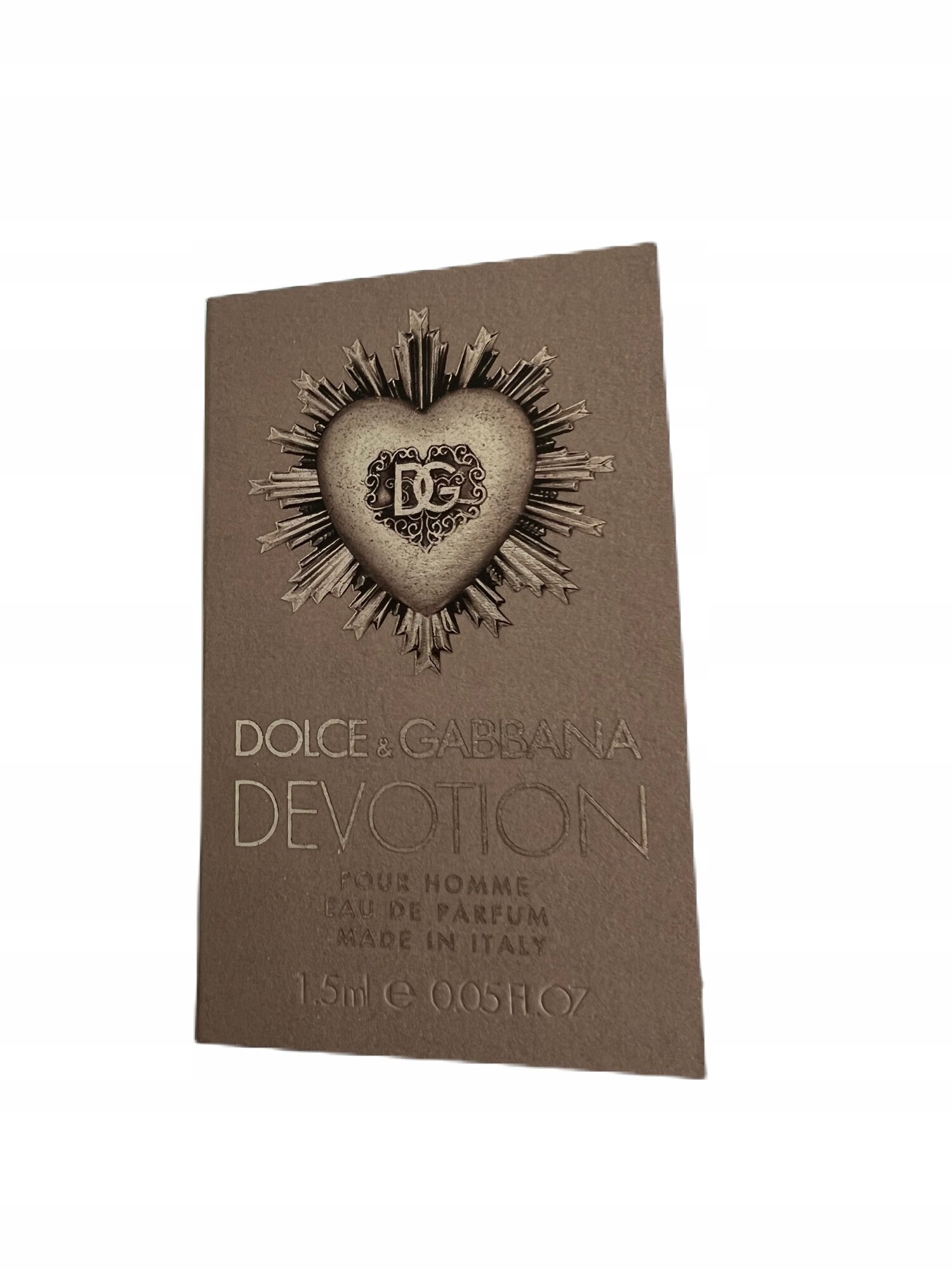 DOLCE GABBANA DEVOTION pour homme 1.5 мл парфюмерная вода мужская (sample)