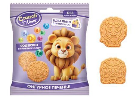 Crunch time печенье сахарное обогащенное витаминами и минералами д/питания дошкольного возраста от 3 до 6 лет 20 гр