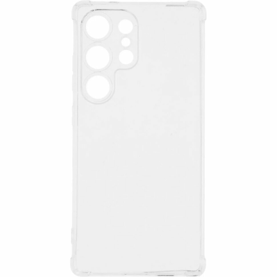 Чехол накладка PERO силикон для Samsung S25 Ultra прозрачный усиленный, 2332755