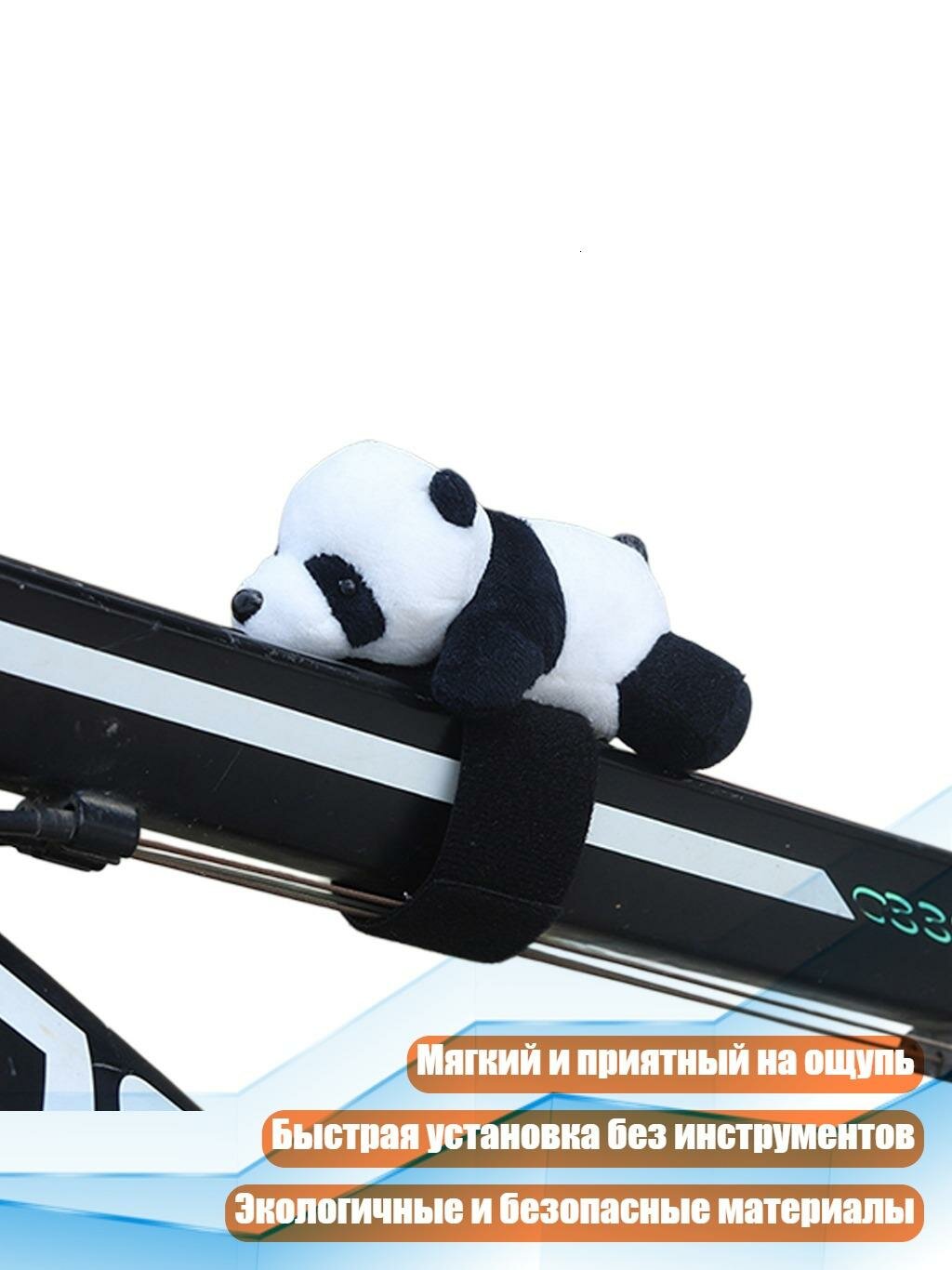 Плюшевая ручка-панда для руля, B