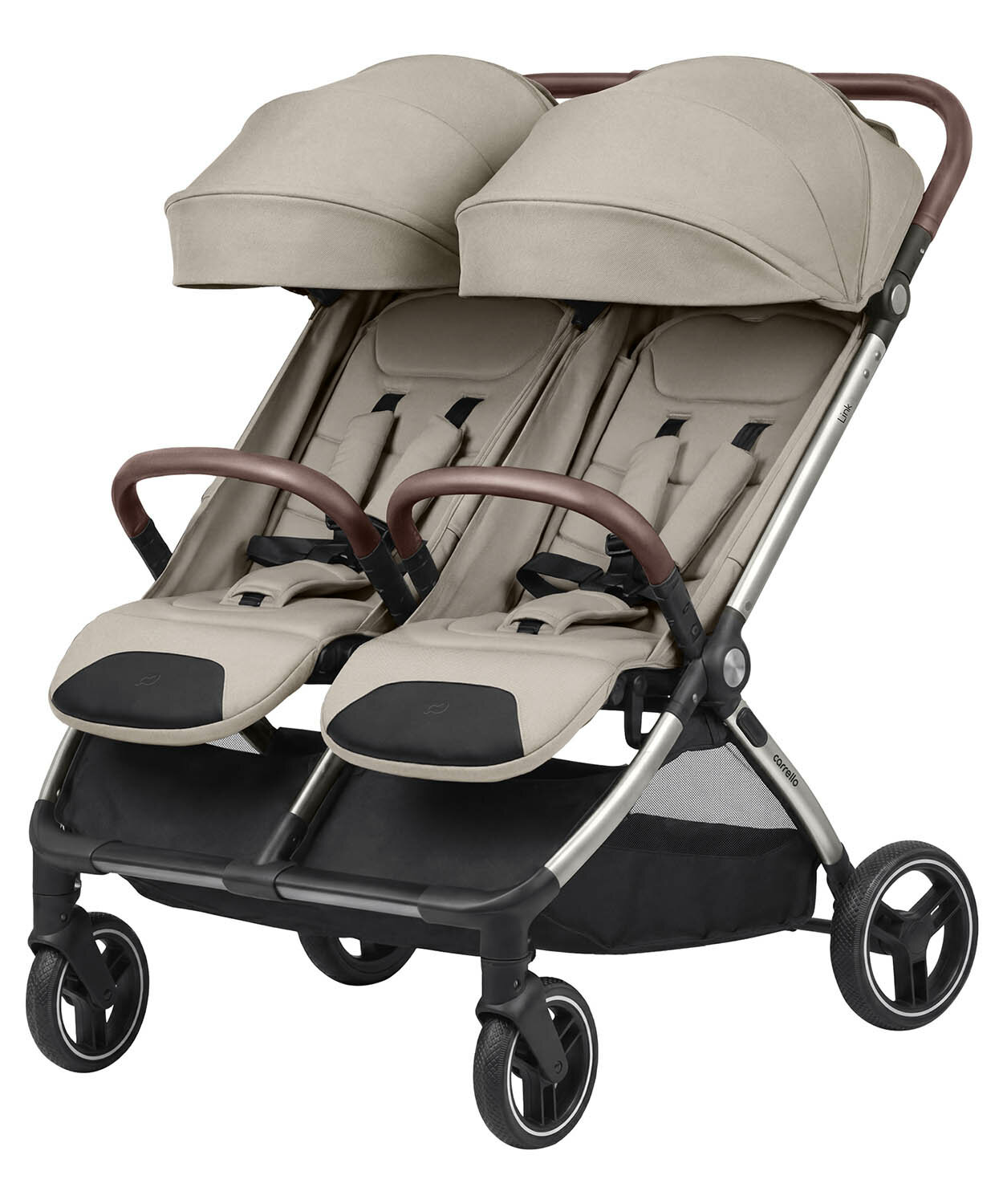 Коляска прогулочная для двойни Link CRL-6533 Island Beige
