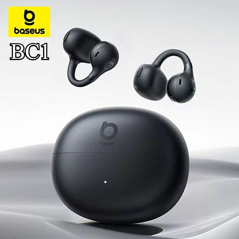 Baseus BC1 Наушники OWS Ear Clip Беспроводная связь Bluetooth 6.0 с 4 микрофонами Для подавления шума при звонках Наушники с низкой задержкой