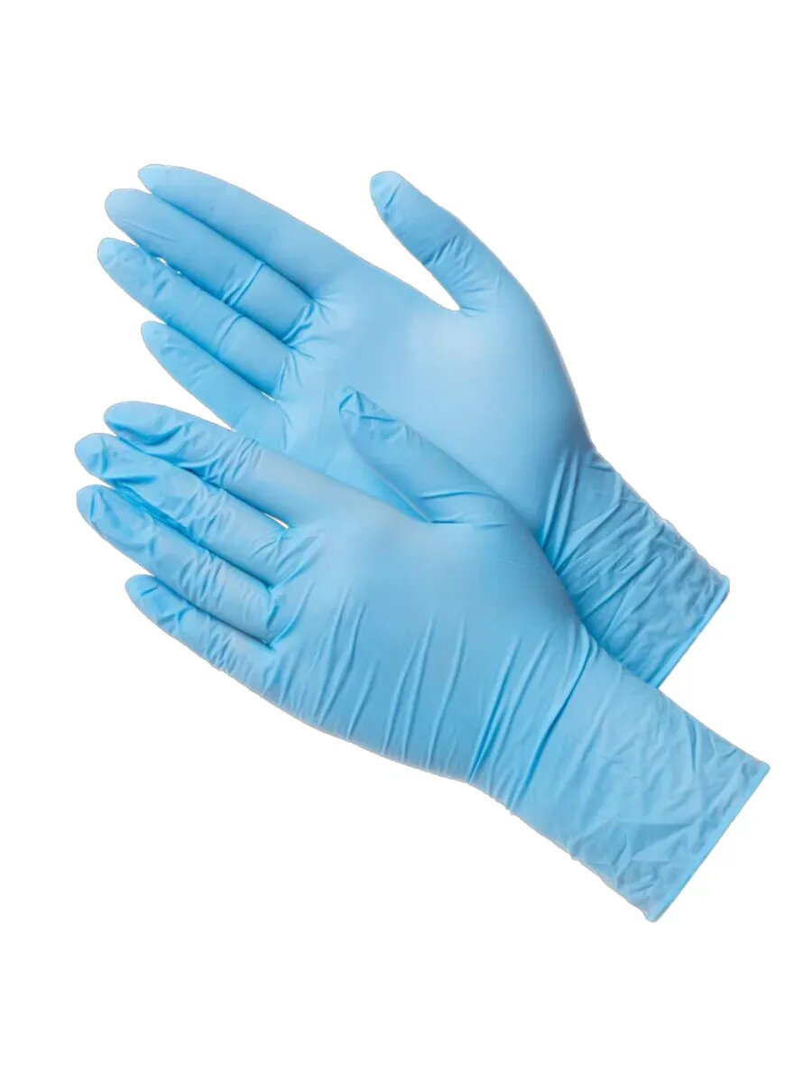 Перчатки GWARD DELTAGRIP Ultra LS нитриловые, неопудренные, синие, размер 7(S), 50 пар