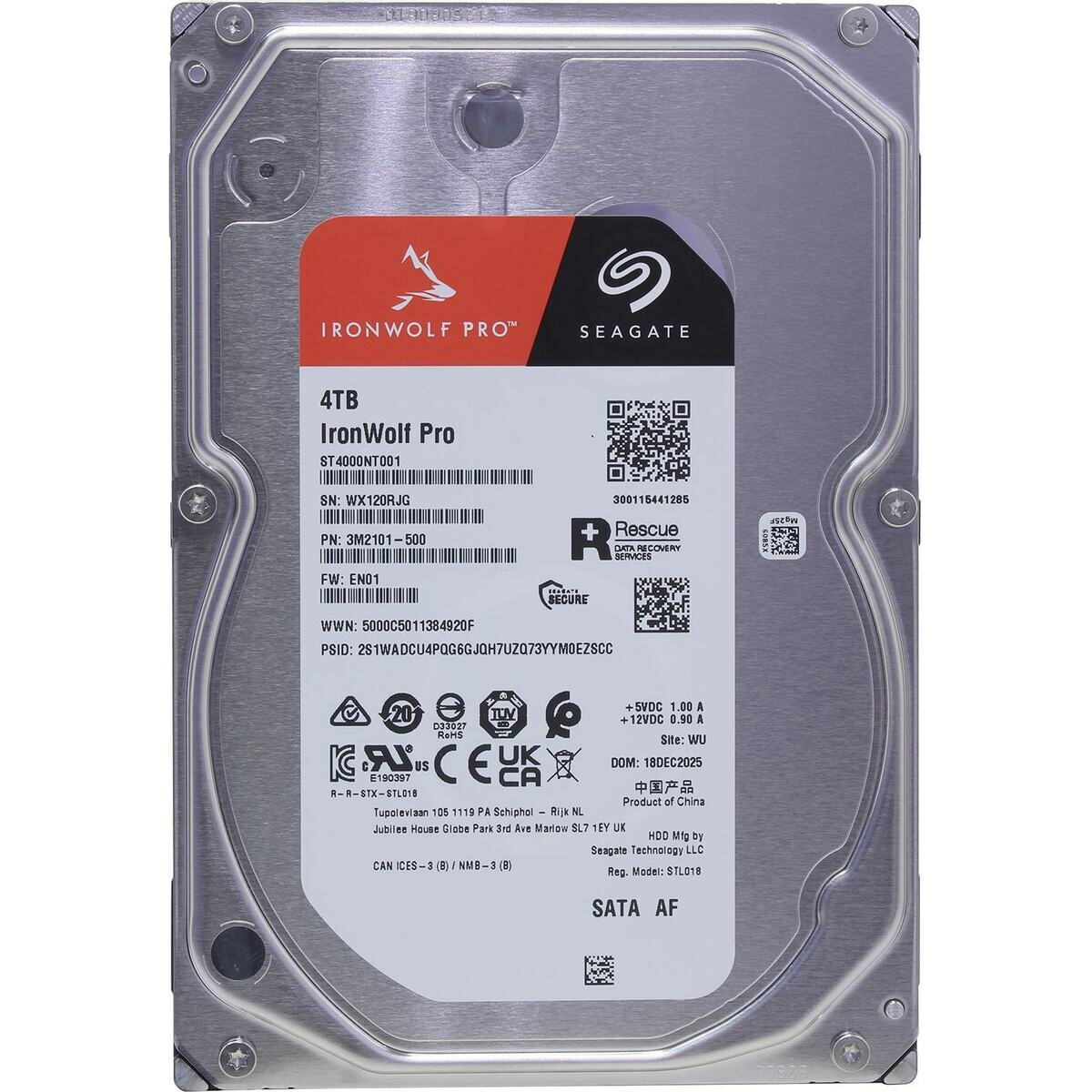 HDD 4 Tb SATA 6Gb/s Seagate IronWolf Pro 3.5"