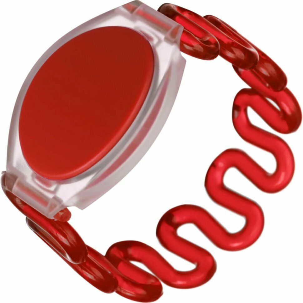 Браслет доступа (RFID-браслет) пружинный Bigtech EM-Marine, красный, 2413552