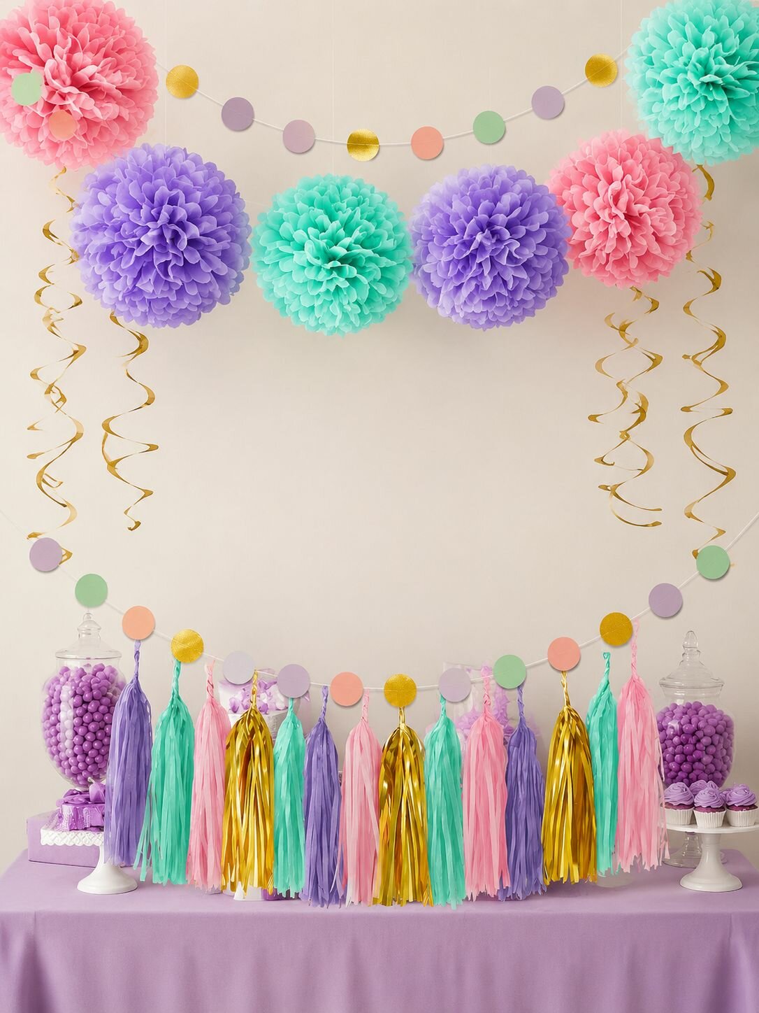 Праздничный набор гирлянд Happy Birthday