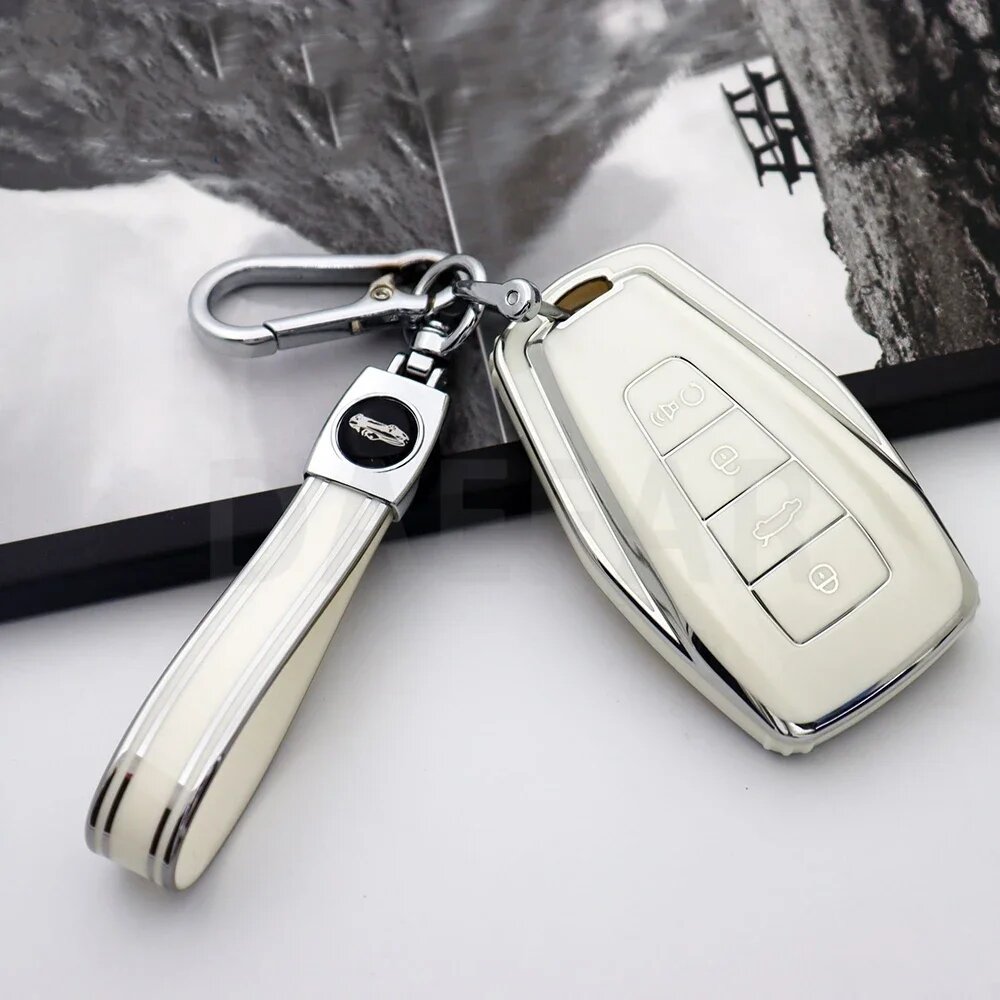 Чехол для ключа Geely Coolray, Silver White Set