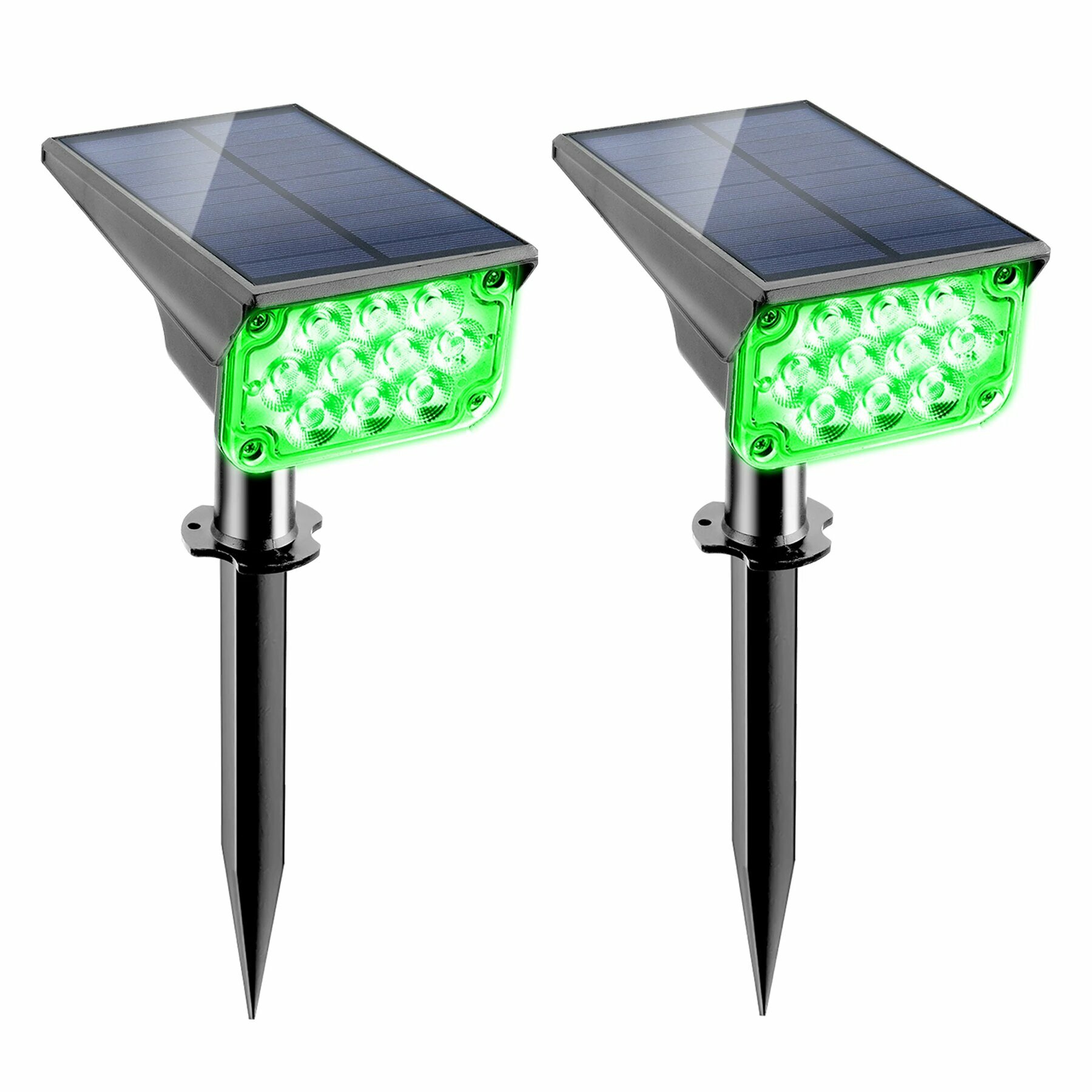 T-SUNRISE Солнечный зеленый светильник для сада IP65 1/2/4 шт. 2pcs