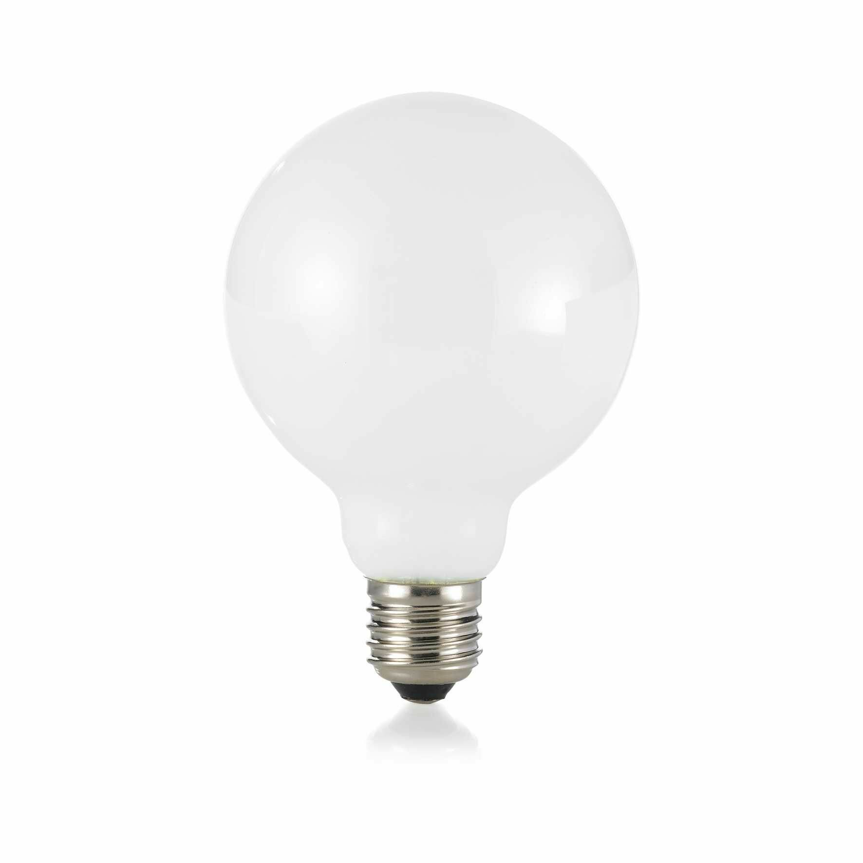 Лампа филаментная Ideal Lux Globo Small G95 Шар 8Вт 1050Лм 4000К CRI80 Е27 230В Белый Стекло Не диммируемая 253442.